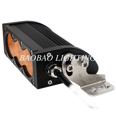H Style 30W Yellow Color 3pcs 10W CREE LED LIGHT BAR 6000K 10-30V Combo Beam,Flood Beam, Spot beam supplier