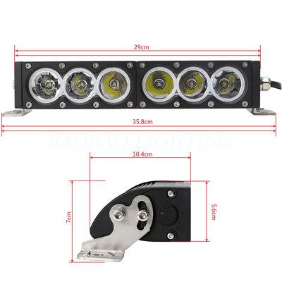H Style 60W White Color 6pcs 10W CREE LED LIGHT BAR 6000K 10-30V Combo Beam,Flood Beam, Spot beam supplier