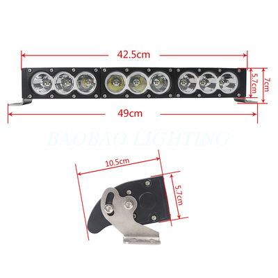 H Style 90W White Color 9pcs 10W CREE LED LIGHT BAR 6000K 10-30V Combo Beam,Flood Beam, Spot beam supplier