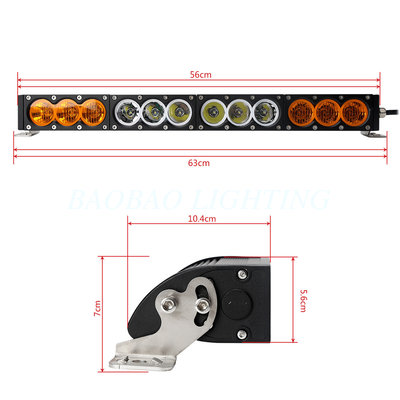 H Style 120W White to Yellow Color 12pcs 10W CREE LED LIGHT BAR 6000K 10-30V Combo Beam,Flood Beam, Spot beam supplier