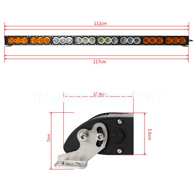 H Style 240W White to Yellow Color 24pcs 10W CREE LED LIGHT BAR 6000K 10-30V Combo Beam,Flood Beam, Spot beam supplier