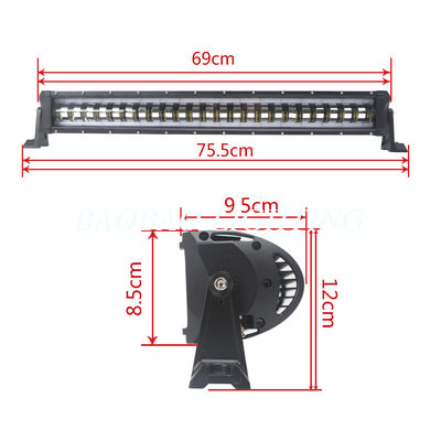 K Style 120W 24pcs 5W CREE LED LIGHT BAR 6000K 10-30V With Color Halo rings White,Blue,Red,Green,amber,Spot Beam supplier