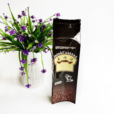 China Customer design Printing plastic bag 100 mic PET/AL/PE high barrier material coffee packaging bag supplier