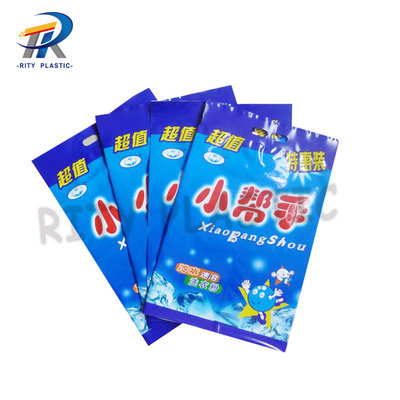 China Customized Laminate Printed Washing Powder Packaging Bags Laundry Detergent Powder Plastic Bags with portable handle supplier