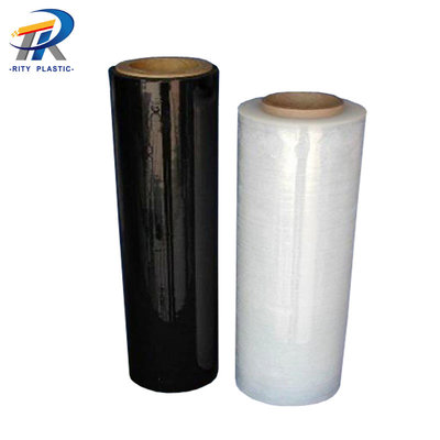 China Hand Stretch Film Wrap Pallet 18" X 1500 Ft Shipping LLDPE Film supplier