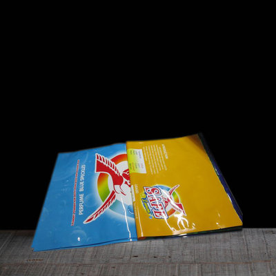 6 colors Printing plastic bag 4kgs laundry detergent pack 120 mic PA/PE washing powder bag supplier