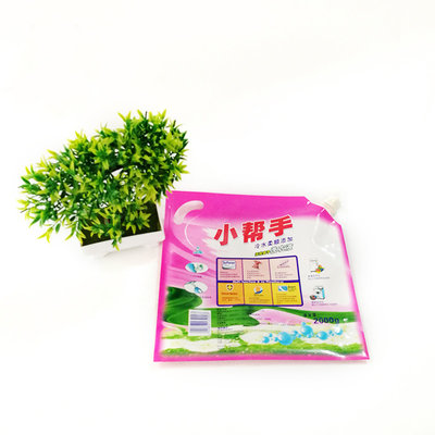200 mic Laundry liquid packaging bag with spout stand up pouch supplier