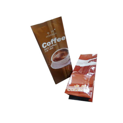 AL seal bags for food 100mic coffee high barrier printing packing bag supplier
