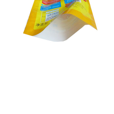 80mic printing bags for washing powder BOPP/PE composite Bag with handle supplier