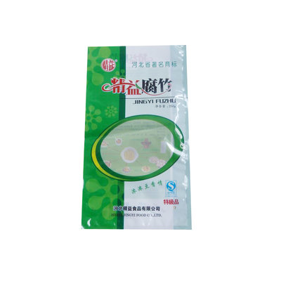 food grade packaging bag 80mic printed bags with transparent window BOPP/PE supplier