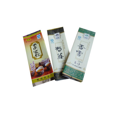 PET/VmPET/PE 80mic middle sealing tea bag edge insert packaging bag supplier