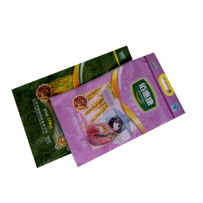 PA/PE printing plastic bag high barrier bag with handle 10kg rice packing bag supplier