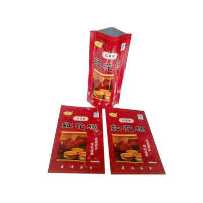PET/AL/PE printing plastic bag high barrier bag with bottom tea packing bag supplier