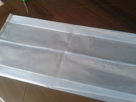 100mic transparent packaging bag 25kgs chemical powder antistatic bag PE lined bag supplier