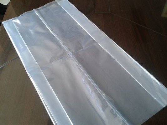 100mic transparent packaging bag 25kgs chemical powder antistatic bag PE lined bag supplier