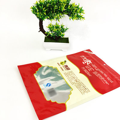 Printing zipper stand up pouch Jujube plastic bag with bottom one side VmPET  portable handle bag supplier