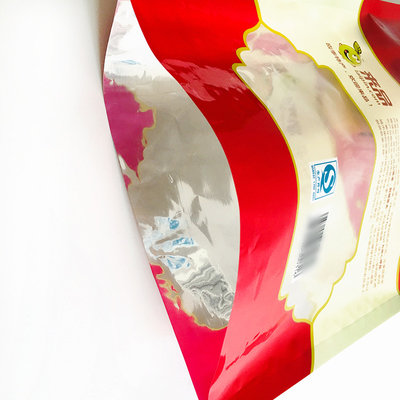 Printing zipper stand up pouch Jujube plastic bag with bottom one side VmPET  portable handle bag supplier