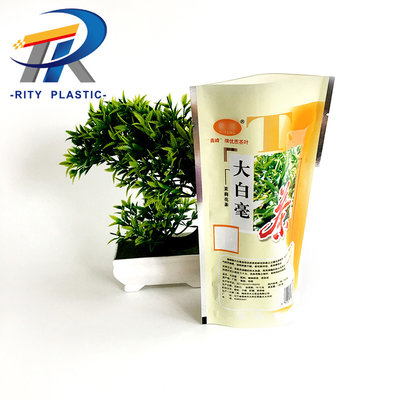 Stand up pouch VmPET plastic bag for tea Printing laminate bag supplier