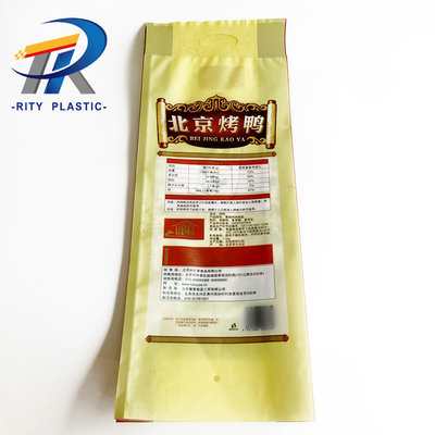 Printing accordion pocket for meat PA/PE high strength food bag with portable handle supplier
