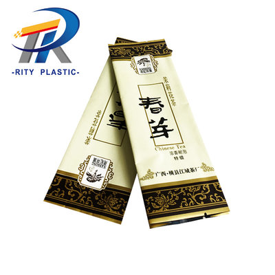 Small pack for tea Printing middle plastic bag BOPP/VmPET/PE 80mic accordion pocket supplier