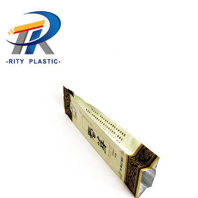 Small pack for tea Printing middle plastic bag BOPP/VmPET/PE 80mic accordion pocket supplier