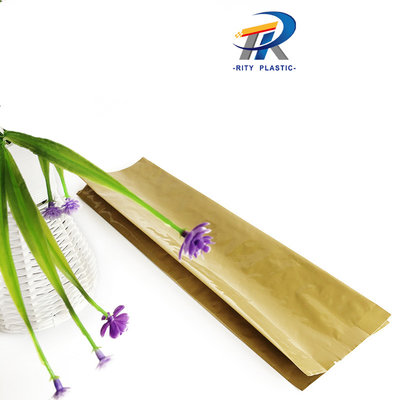 Aluminum foil plastic bag PET/AL/PE accordion pocket 80mic 3colors printing middle sealing bag supplier