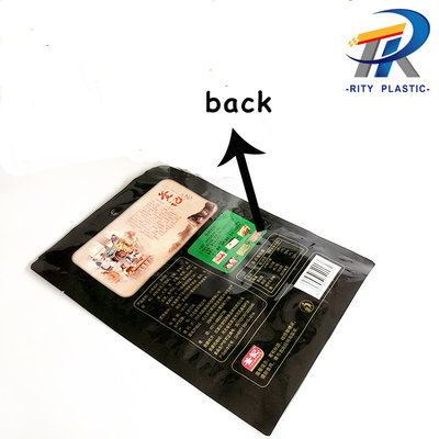 Printing liquid packaging bag good barrier performance leakproof Aluminum bottom plastic bag Stand up pouch for sauce supplier