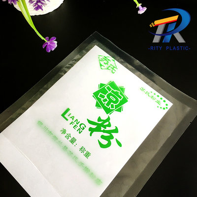 Tranparent food plastic bag 3 sides sealing packging bag for snack food supplier