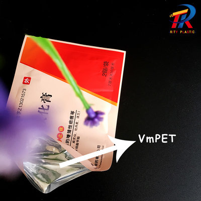 BOPP/VmPET/PE 3 Sides Sealing medical bag 60mic plaster packaging bag supplier