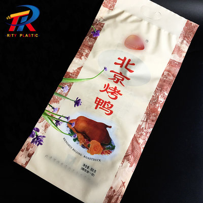 PA/PE vaccum plastic bag accordion pocket meat packaging bag vaccum bag with handle supplier