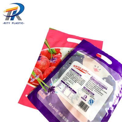 Yogurt packaging bag BOPP/PE beautiful colors plastic with handle supplier