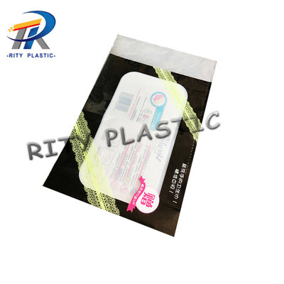 PE printing plastic bag for sanitary towels HDPE packaging bag with bottom supplier