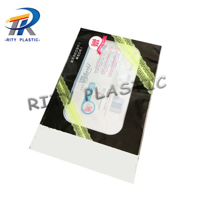 PE printing plastic bag for sanitary towels HDPE packaging bag with bottom supplier
