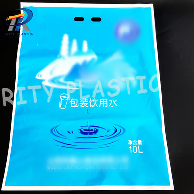 PA/PE Water Packaging Bag 10 Liters Liquid Plastic Bag With Portable Handle Heavy duty plastic bag supplier