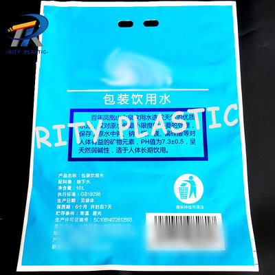 PA/PE Water Packaging Bag 10 Liters Liquid Plastic Bag With Portable Handle Heavy duty plastic bag supplier