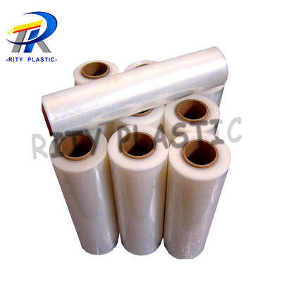 50cm LDPE stretch film 25mic wrapping film by hand high transparency and good tensile rate supplier