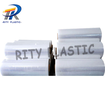 50cm LLDPE Stretch Film 25mic High Transparency And Good Tensile Rate plastic film 5kgs net weight supplier
