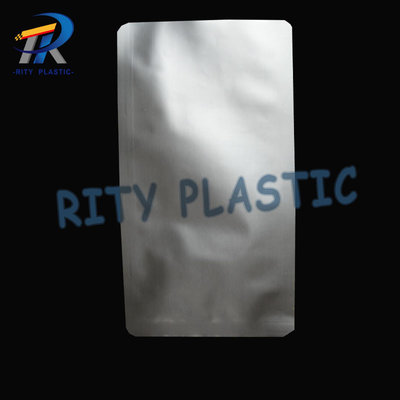 3sides Sealing Big Aluminum Foil Plastic 140 Mic Heavry Duty 4 Layers Laminte Foil Bag for 25kgs material supplier