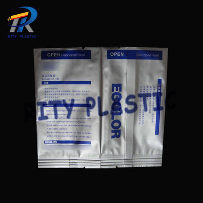 Custom Printed Aluminum Foil middle sealing laminate Mylar Bags with tear opening supplier
