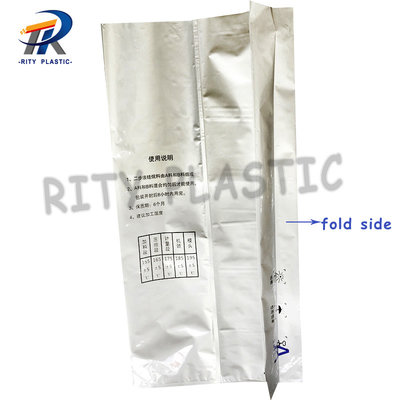 Custom Clear Silver Aluminum Foil Pouch Heat Seal Aluminum Foil Bags With Notch tear supplier