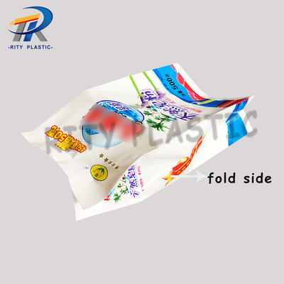Custom Laminated Printing Washing Powder detergent Packaging Bags middle sealing accordion pocket supplier