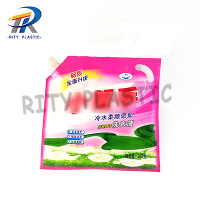 Manufacture Stand Up pouch Detergent Packaging with Spout laundry detergent doypack supplier
