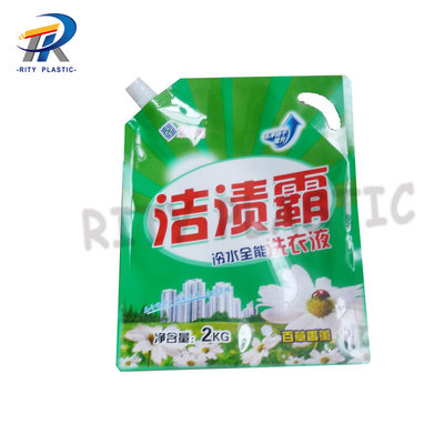 Liquid Packaging Plastic Pouch Stand Up Doypack Spout Laundry Detergent Bag supplier