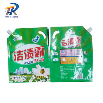 Liquid Packaging Plastic Pouch Stand Up Doypack Spout Laundry Detergent Bag supplier