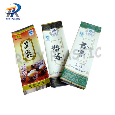 Manufacture printing aluminize packaging bag with tear notch for tea supplier
