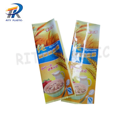 Food grade aluminium foil plastic bag for breakfast granules small pack accordion pocket supplier