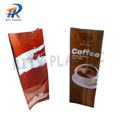 vacuum aluminum foil bag for coffee customized printed middles seal anti-static packaging bag supplier