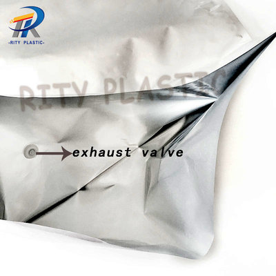 Factory customized heat seal 25kgs material plastic packaging bag with exhaust valve supplier