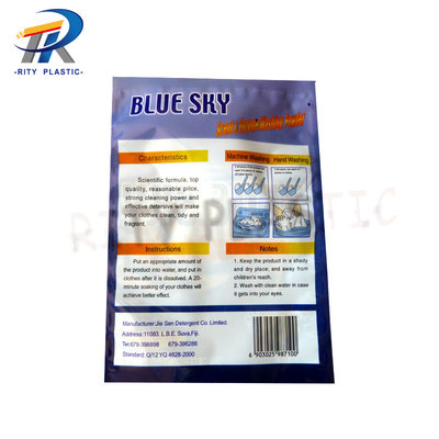 Manufacture Cusomized washing Detergent Plastic Packaging Bag BOPP/PE small pack antistatic bag supplier