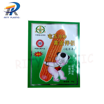 Aluminized small packaging for corn seeds manufacture printed foil antiglare plastic bag supplier